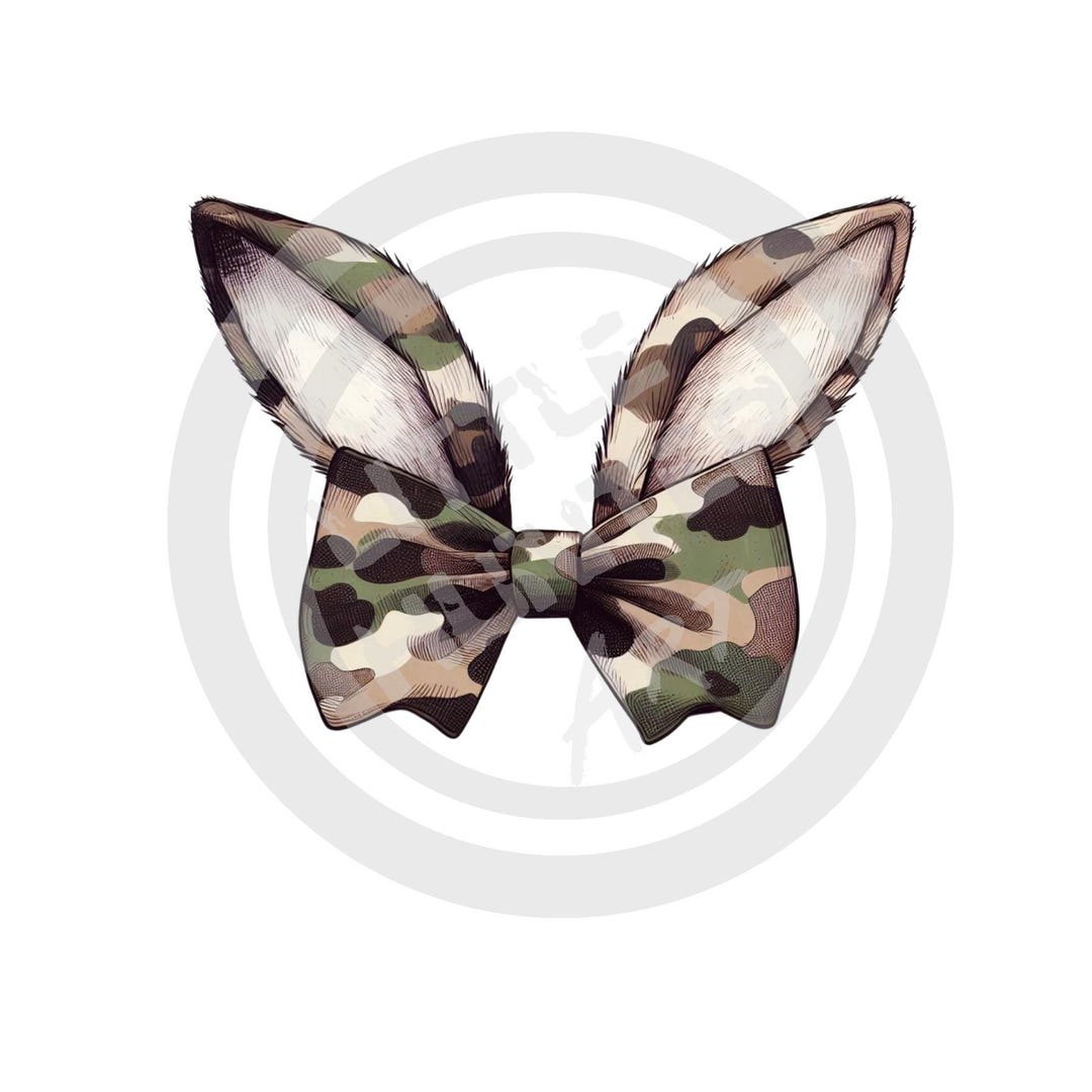 Camo Bunny Ears Png, Bunny Png, Easter Png, Digital Download ...