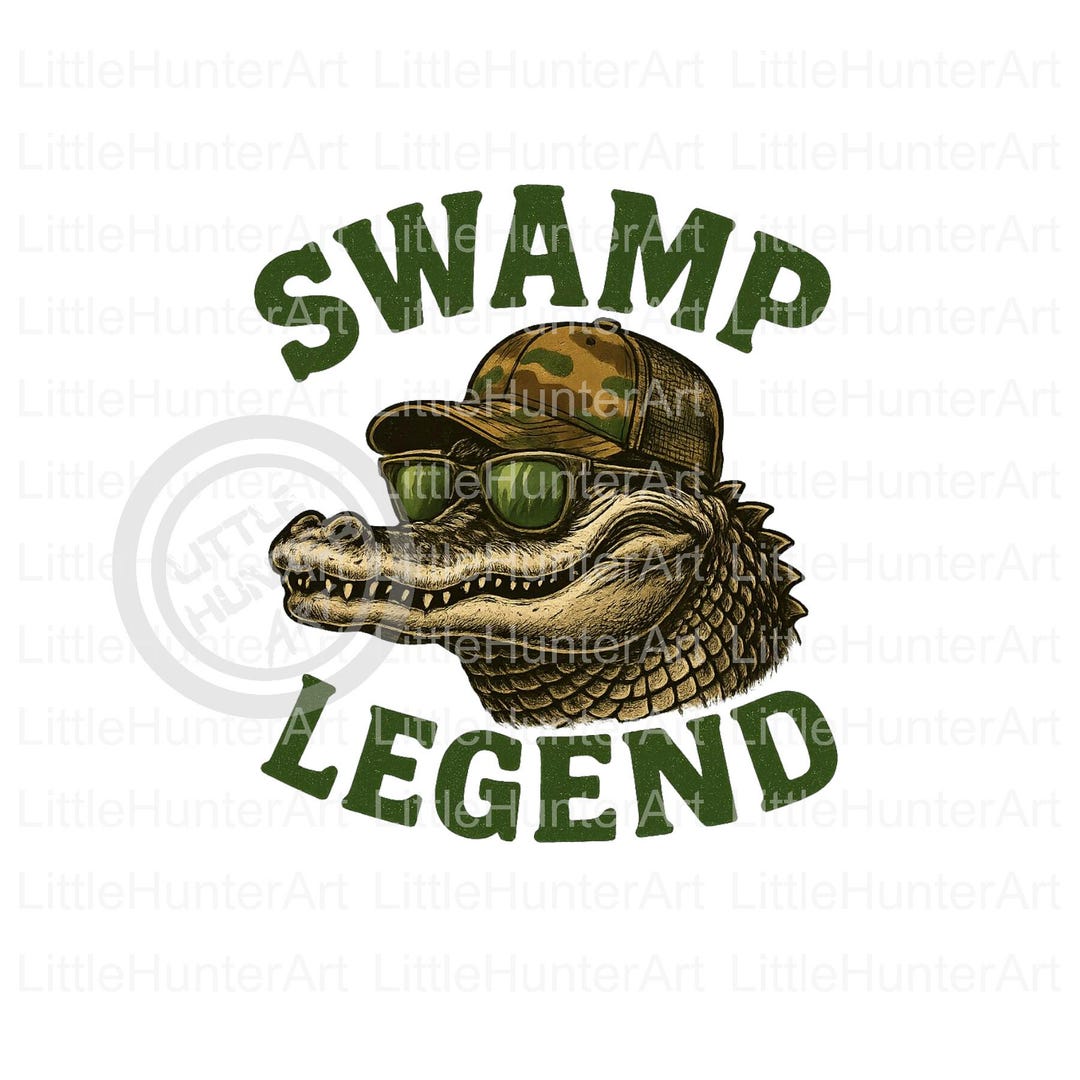Swamp Legend Png, Alligator PNG, Cowboy Png, Digital Download ...