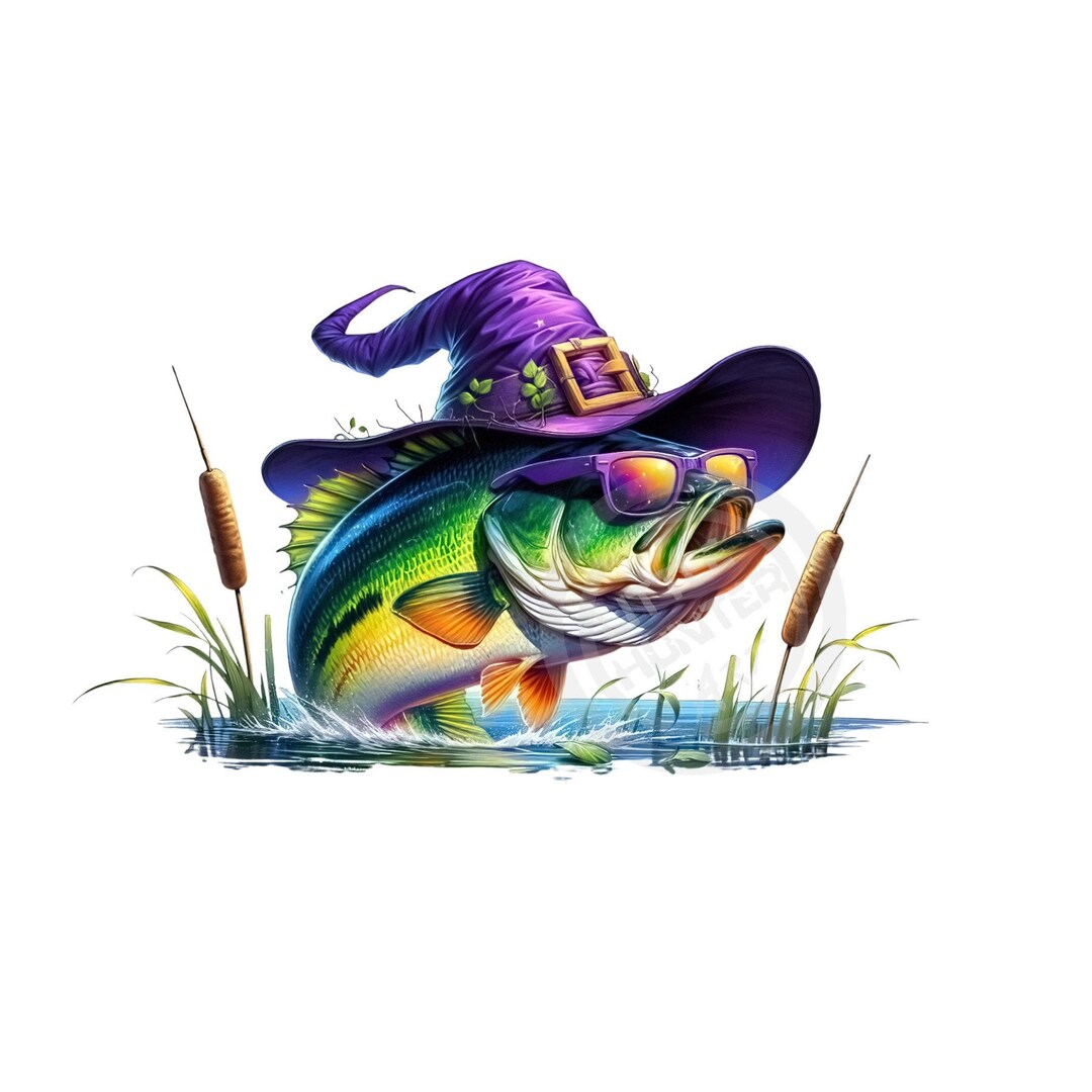 Spooky Fish Png , Halloween Png, Witchy Fish Png, Hunting Png, Digital ...
