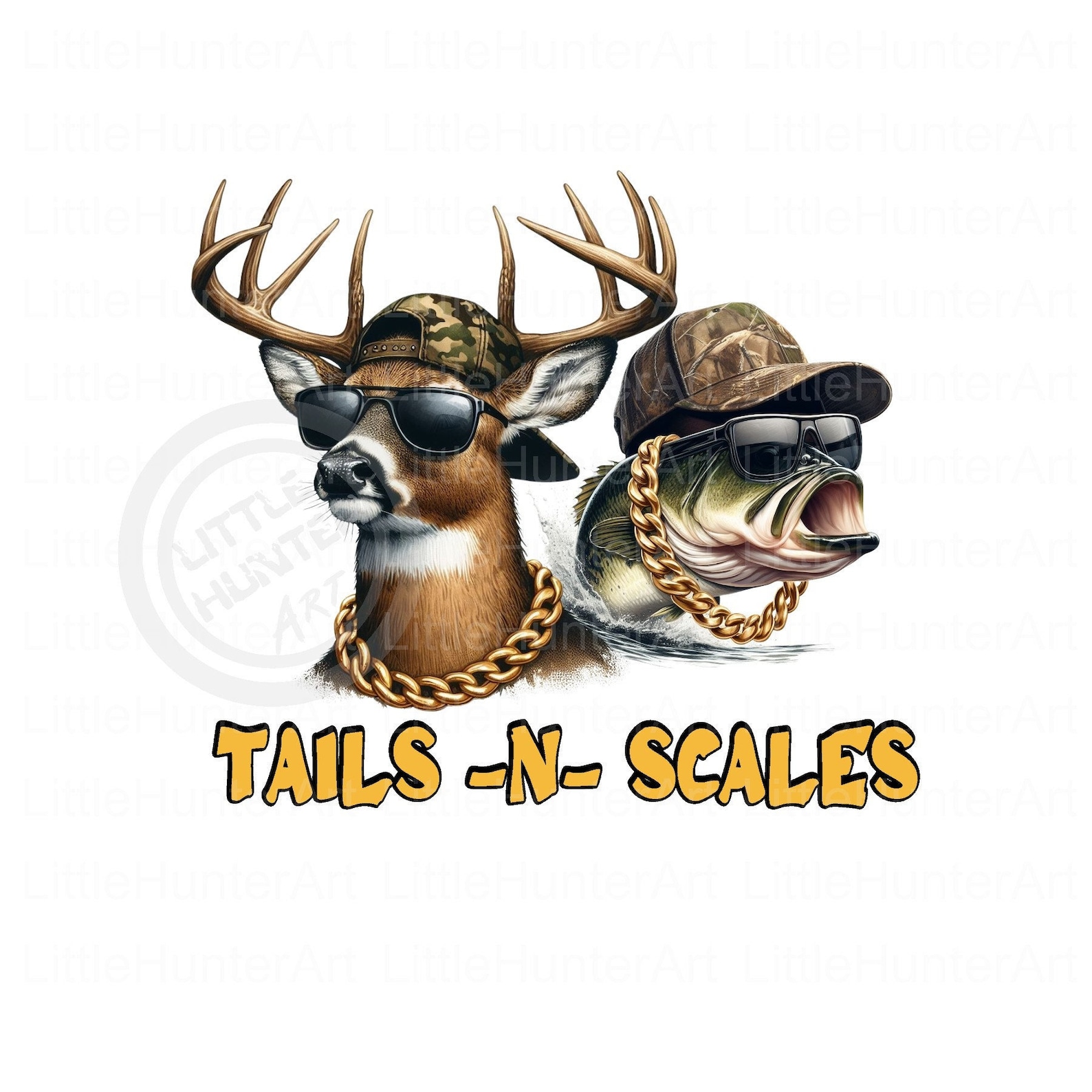 Tails N Scales Png, Hunting Png, Fishing Png, Digital Download ...