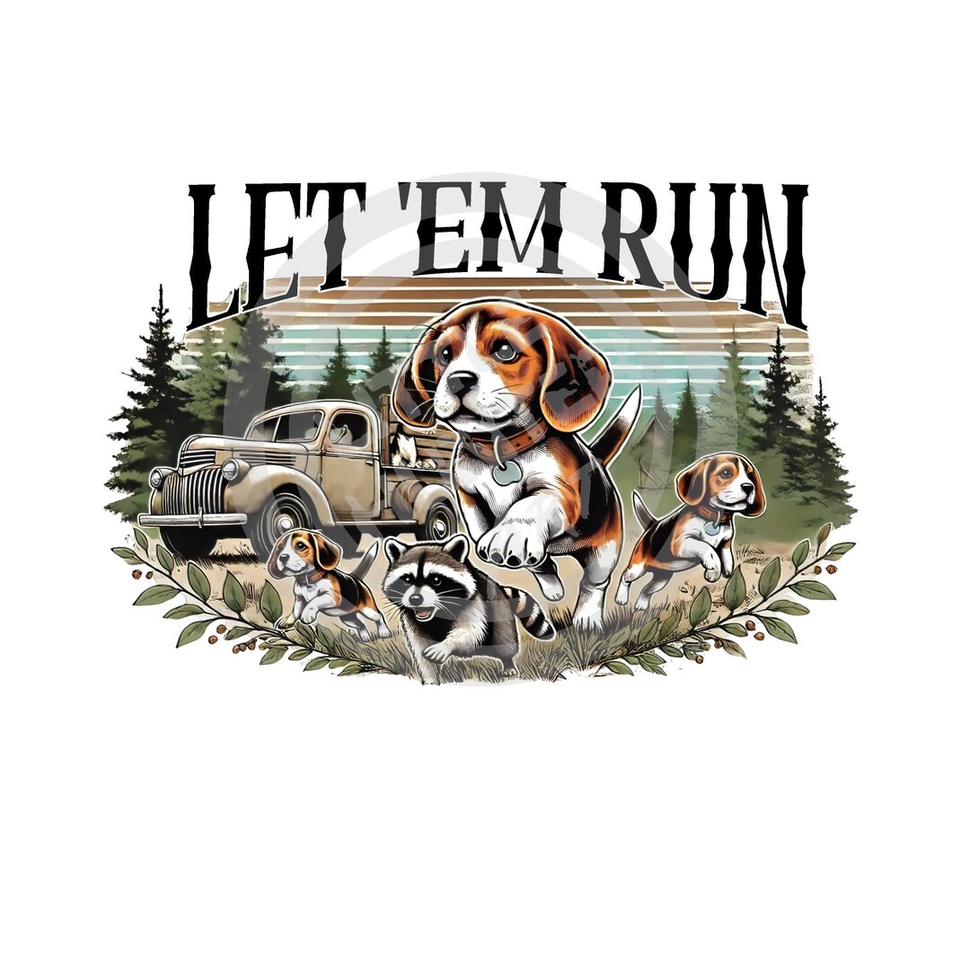Let 'em Run Png, Coon Hunter Png, Hunting Png, Coon Hunting Png ...