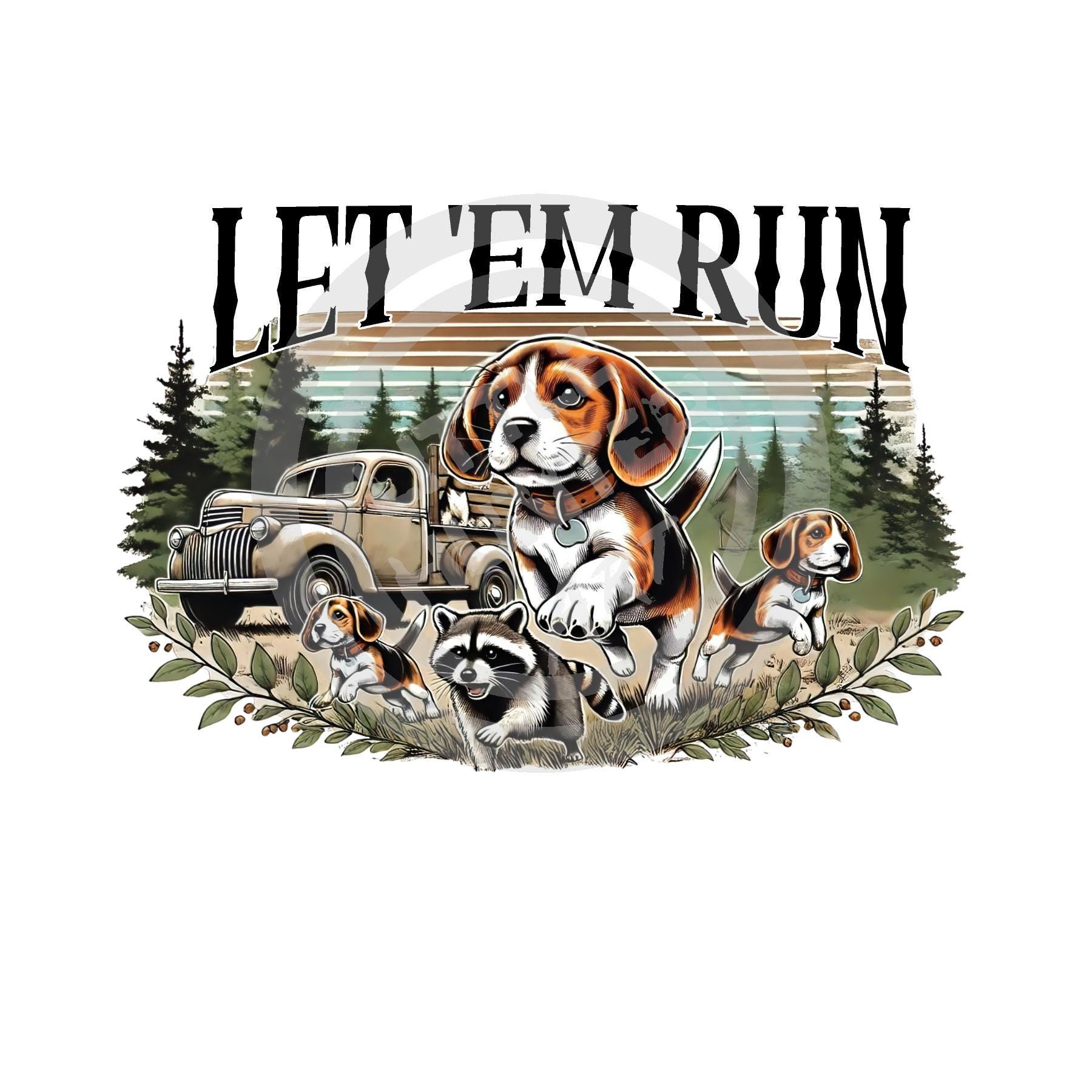 Let 'em Run Png, Coon Hunter Png, Hunting Png, Coon Hunting Png ...