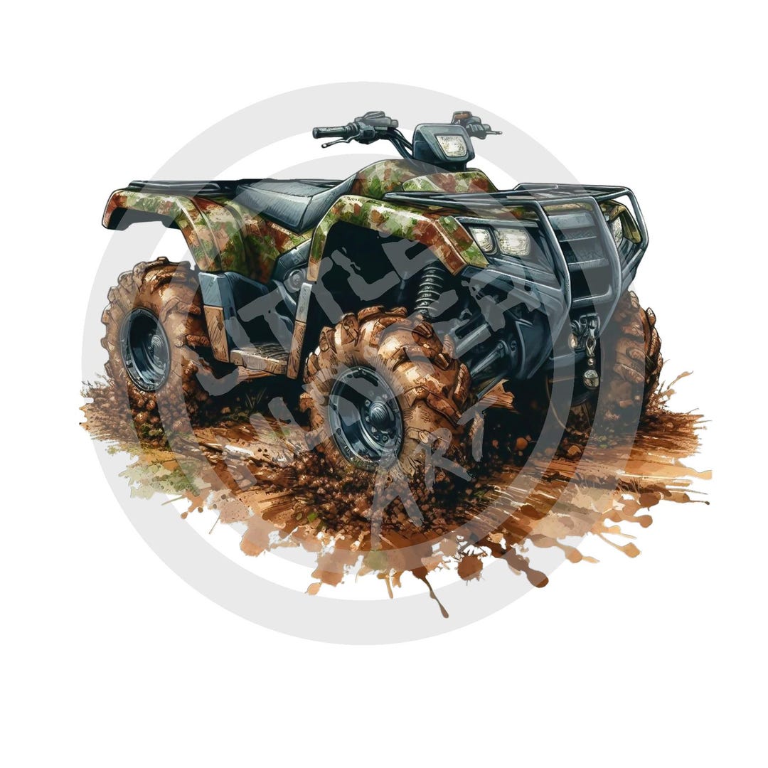 Mudding ATV PNG: Four Wheelin' Clipart (digital Download) - Etsy