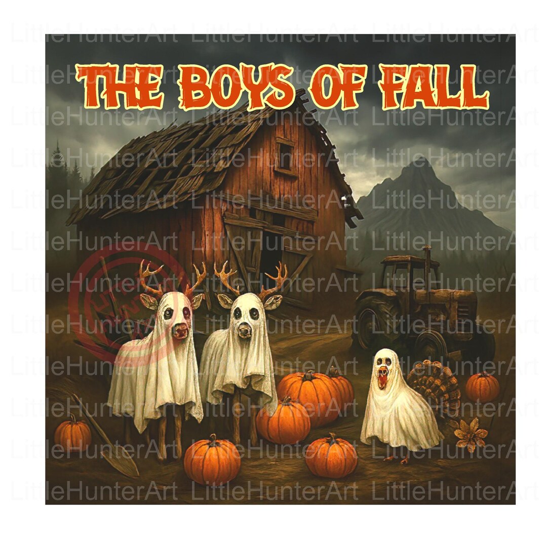 Spooky Deer Png , Spooky Turkey Png, Boys of Fall Png, Halloween Png ...