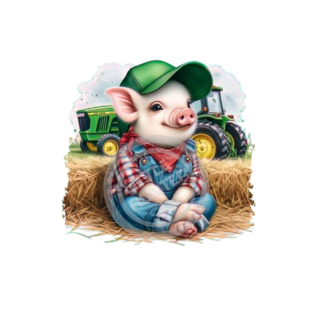 Farm Pig Png, Farming Png, Pig Png, Digital Download, Sublimation, DTF ...