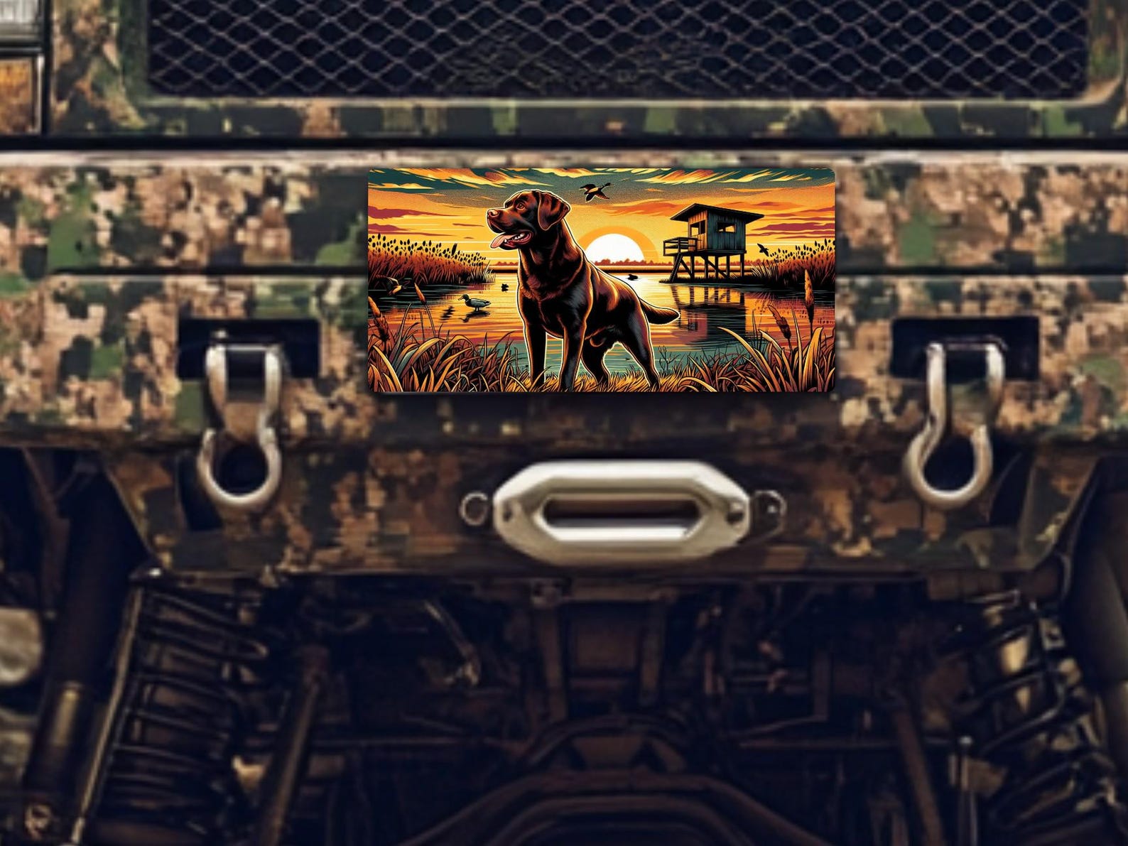 Duck Hunter Png, Old School License Plate Png, Duck Hunting Car Tag Png ...