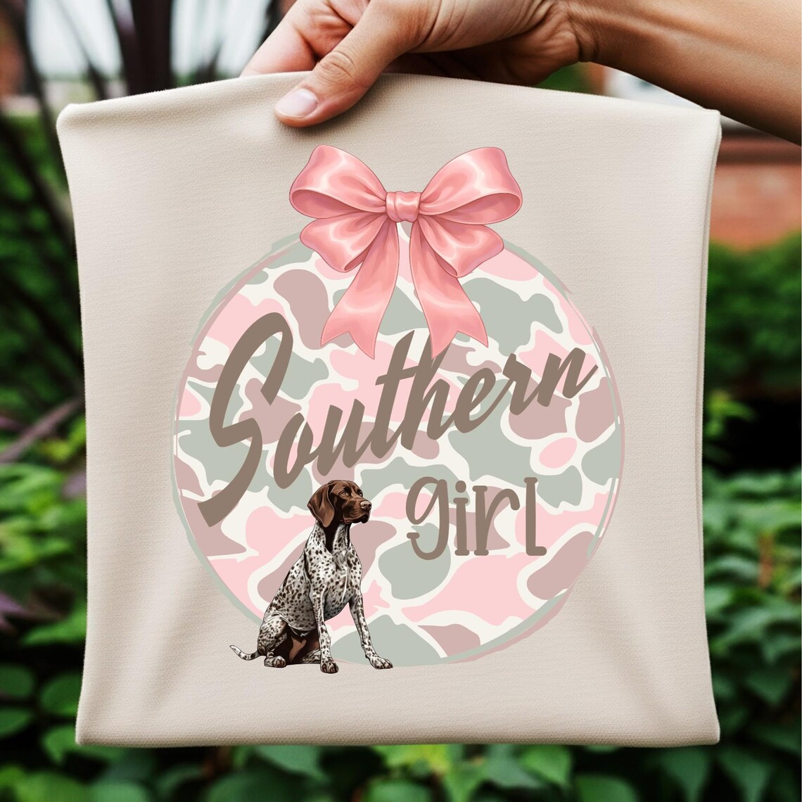 Southern Girl Camo PNG: German Short Hair Pointer Design (digital ...