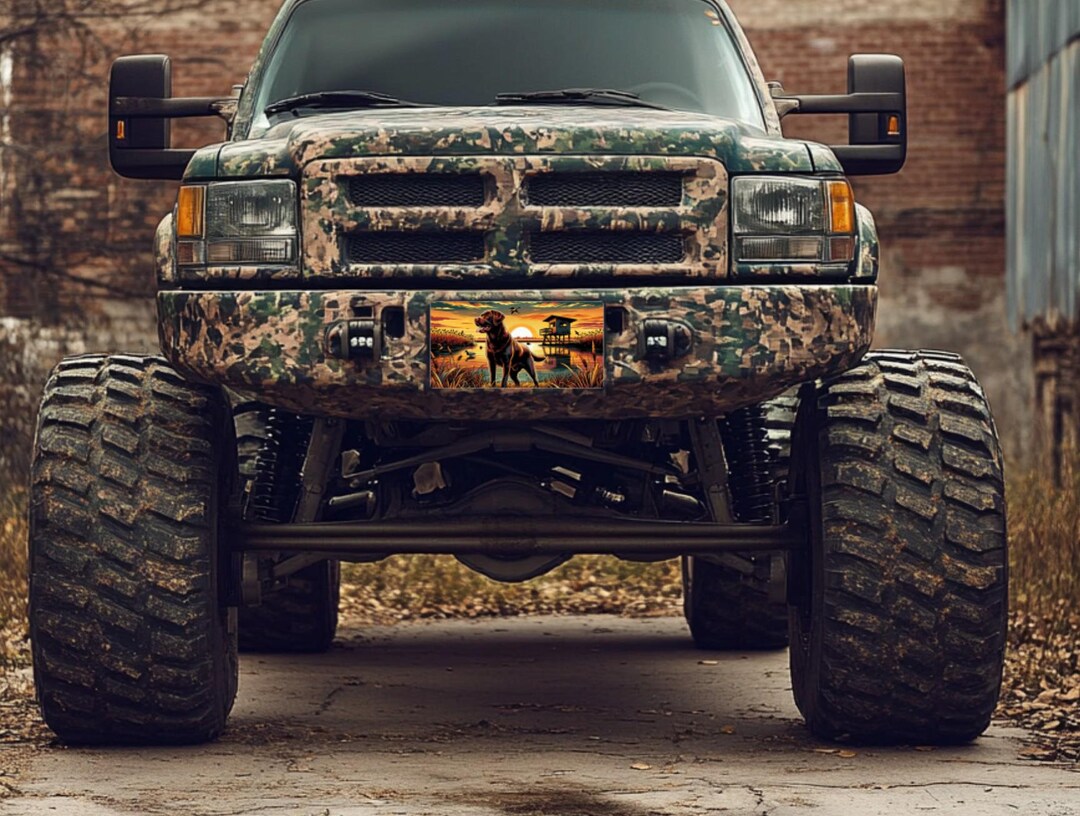 Duck Hunter Png, Old School License Plate Png, Duck Hunting Car Tag Png ...