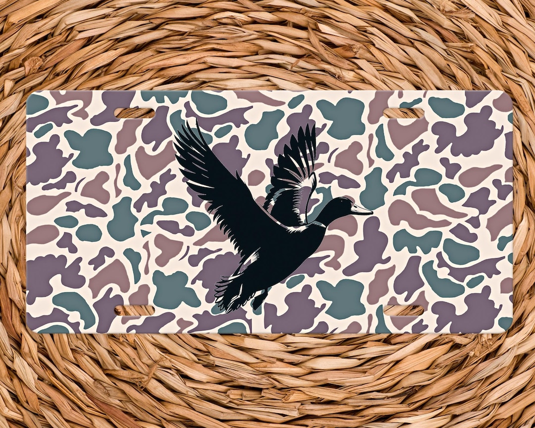 Camo Duck Hunting License Plate PNG Bundle (digital Download) - Etsy