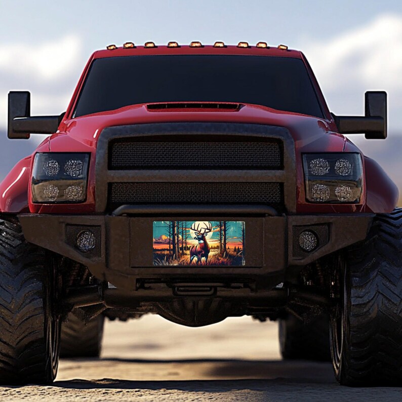 Deer Hunter License Plate PNG: Old School Car Tag (digital Download ...