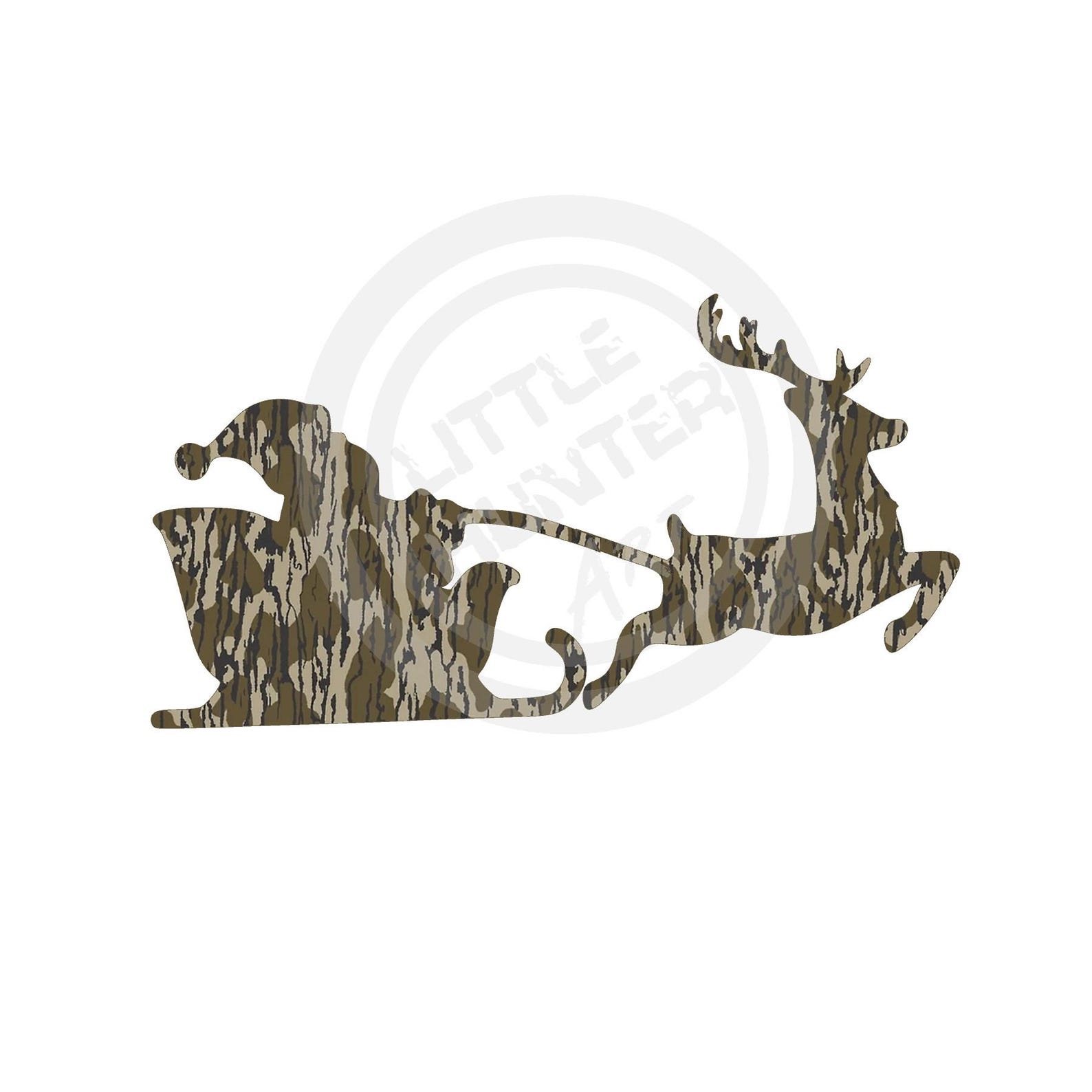 Old School Camo Santa Png, Hunting Png, Old School Camo, Kids Hunting ...