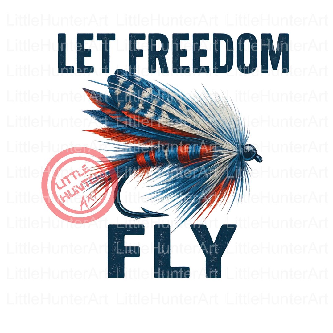 Let Freedom Fly Png, Trout Png, Fishing Png, Digital Download ...