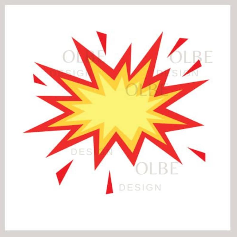 Illustration of Spark Explosion. Instant Digital Download Svg, Png, Ai ...