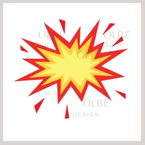 Illustration of Spark Explosion. Instant Digital Download Svg, Png, Ai ...