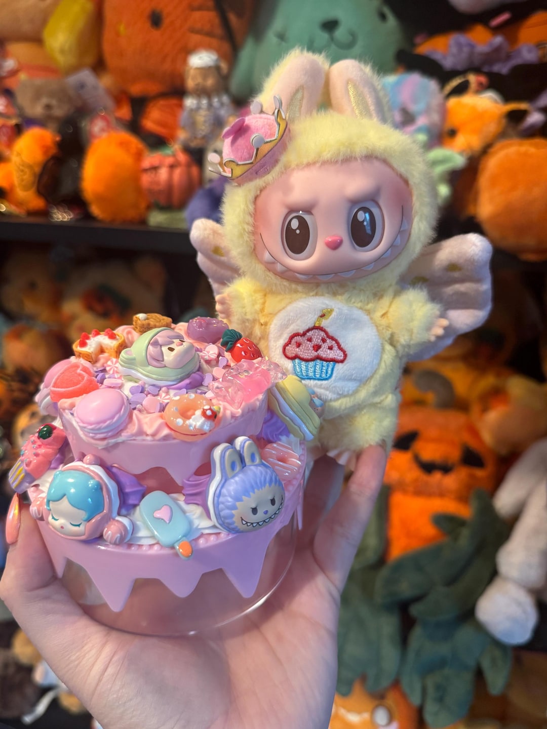 Birthday Labubu With Popbean Labubu Cake Trinket Box - Etsy