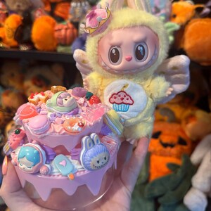 Birthday Labubu With Popbean Labubu Cake Trinket Box - Etsy