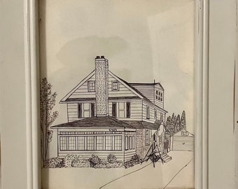 Custom House Drawing - Etsy