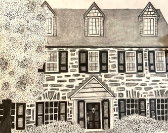 Custom House Drawing - Etsy