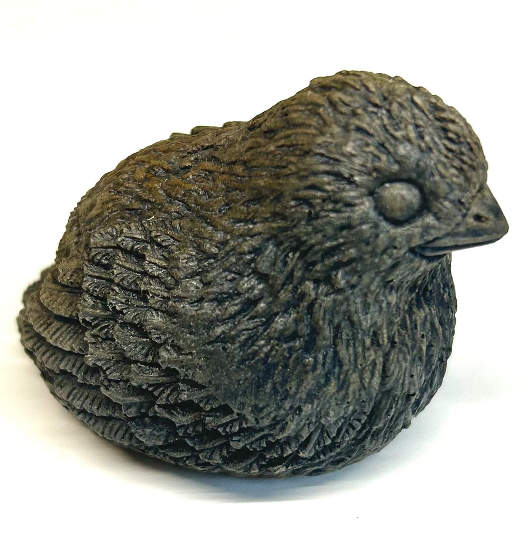 Extra Chick - "look Ahead" for Family of Quail Birds - Cast Concrete ...