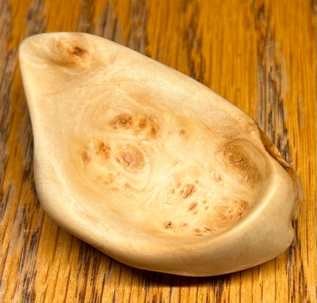 Maple Burl Wood Bowl, Hand Carved and Highly Polished, Sandblasted ...