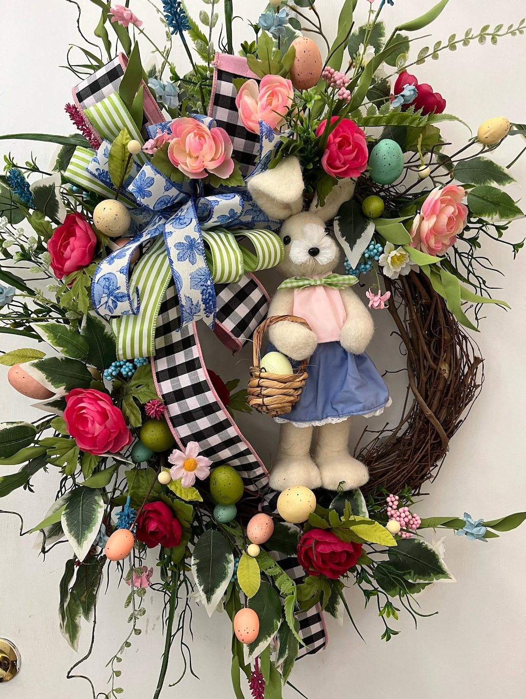 Easter Spring Grapevine Wreath - Etsy