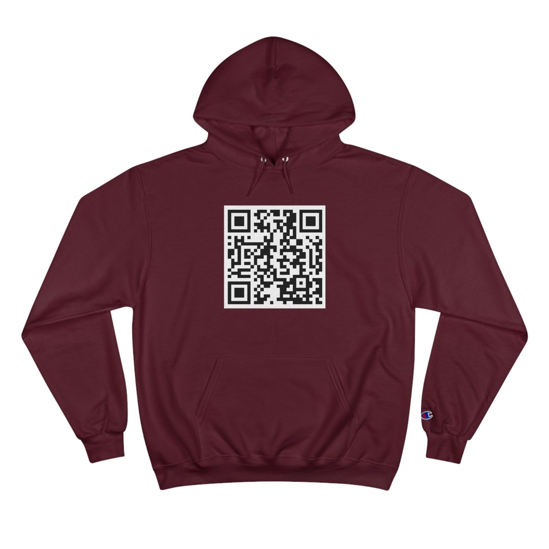 QR Code Champion Hoodie - Etsy