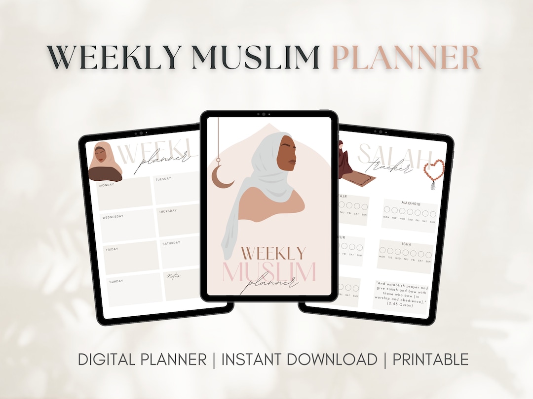 Digital Muslim Ramadan Planner 2025 | Undated | Daily Weekly Planner ...