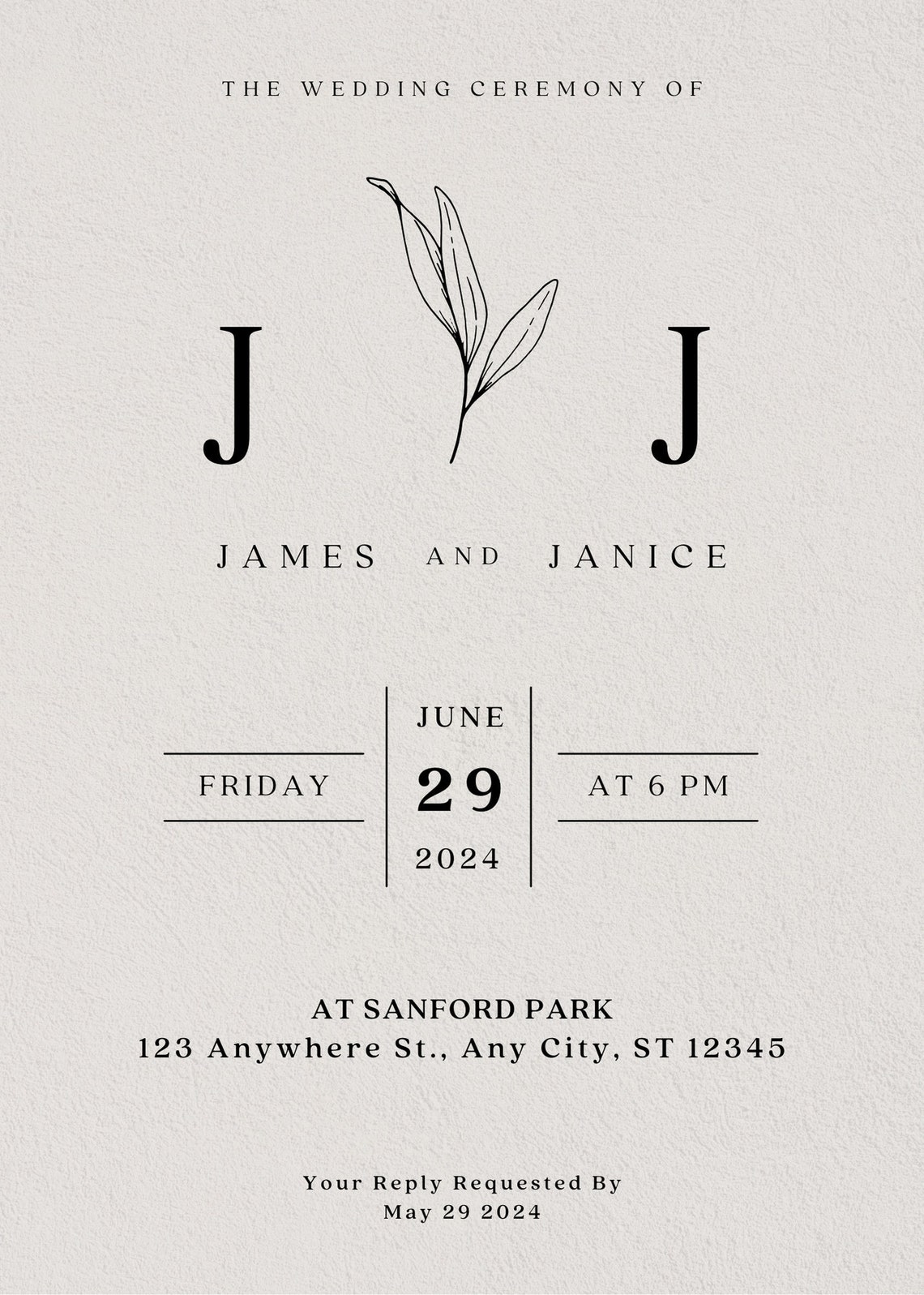 Wedding Invite Printables - Etsy
