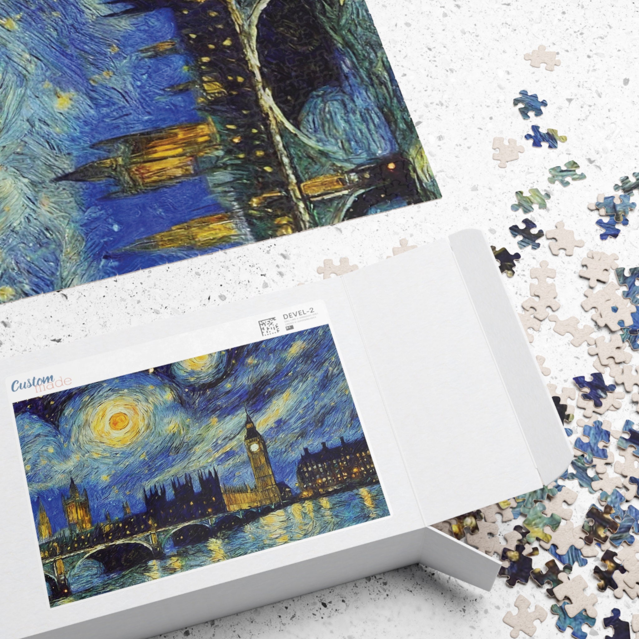 Big Ben Custom Puzzle Vincent Van Gogh Style Artistic Jigsaw Perfect ...