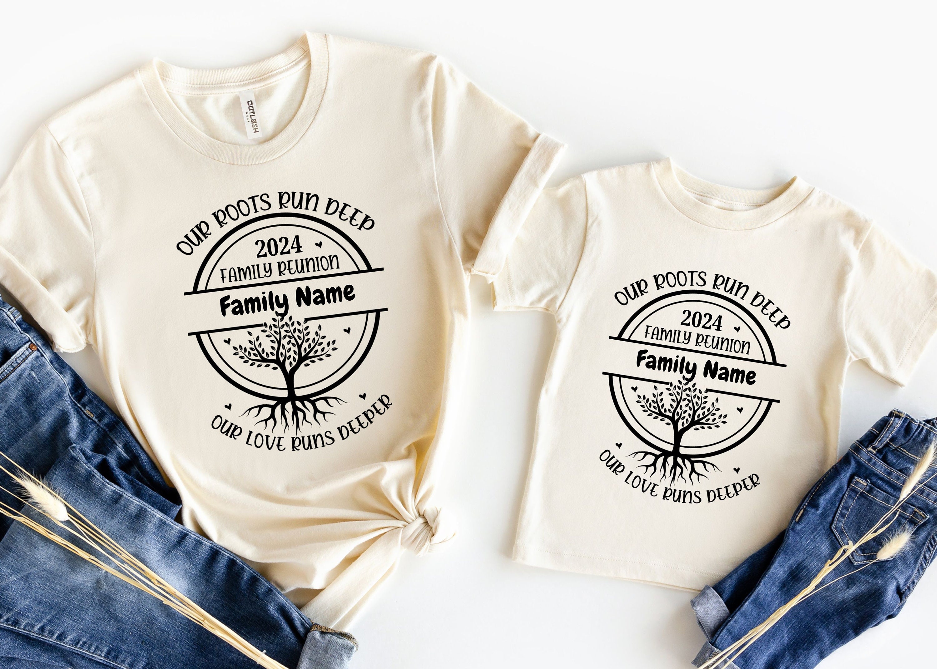 Our Roots Run Deep Shirt, Our Love Runs Deeper Tee, Custom Family Shirt ...