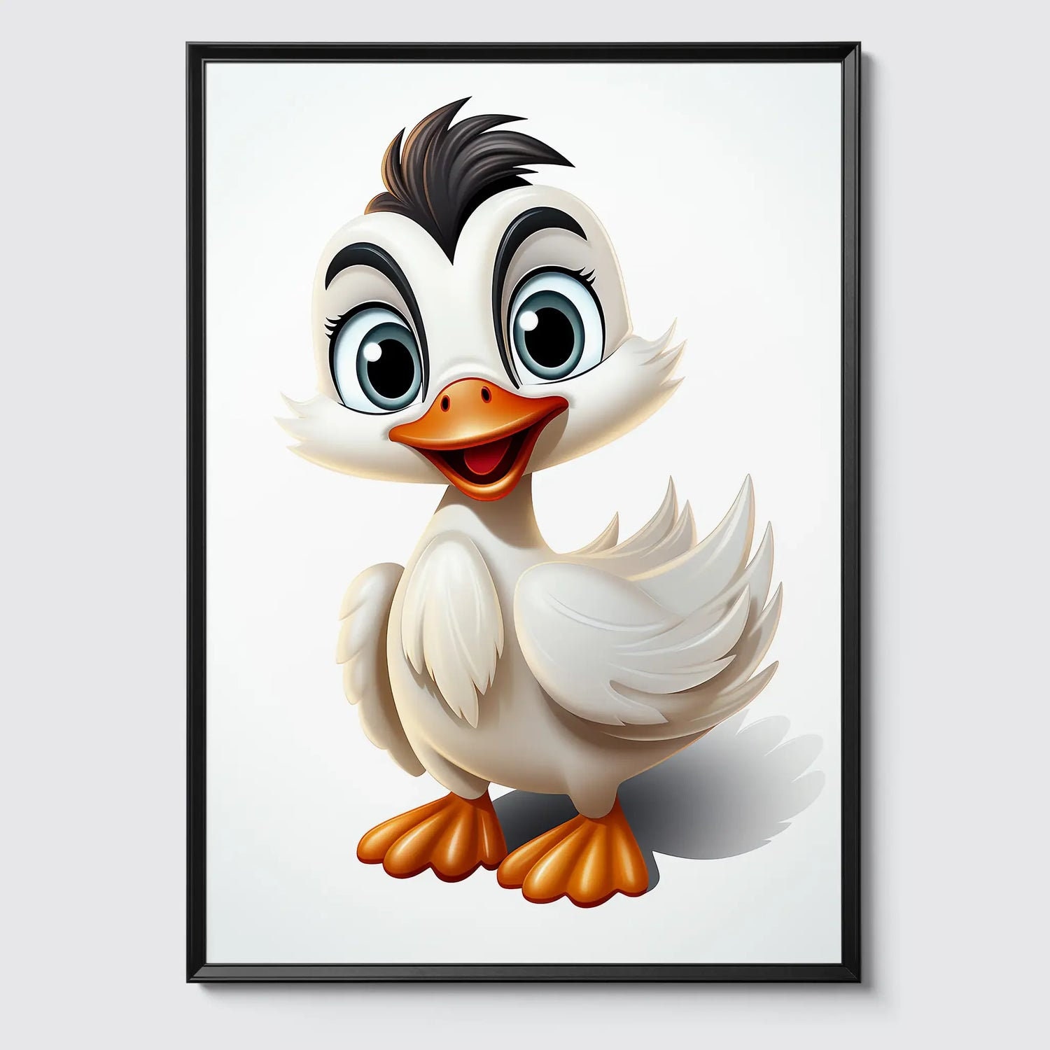 Duck No 1 Comic Style Poster Children's Room Youth Room Changing Room ...