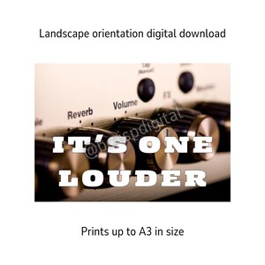 Spinal Tap One Louder Poster Digital Download - Etsy