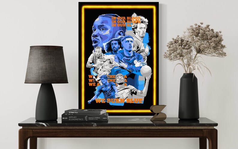 Chelsea Football Club Away Kit Edition Digital Print A2 Size, Palmer ...