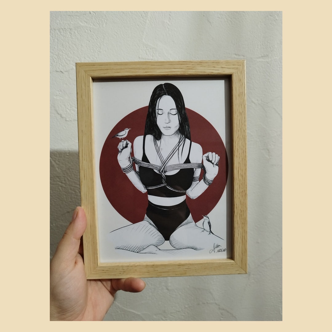 Thousand Thanks Illustration Shibari Lady Birds Limited Series - Etsy