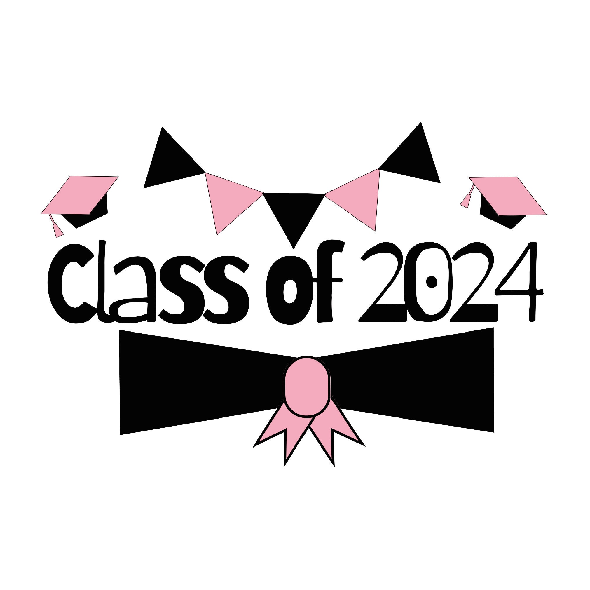 Pink Graduation Stickers Graduation 2024 Stickers Graduation ...