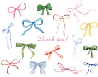 Bow Thank You Card - Etsy