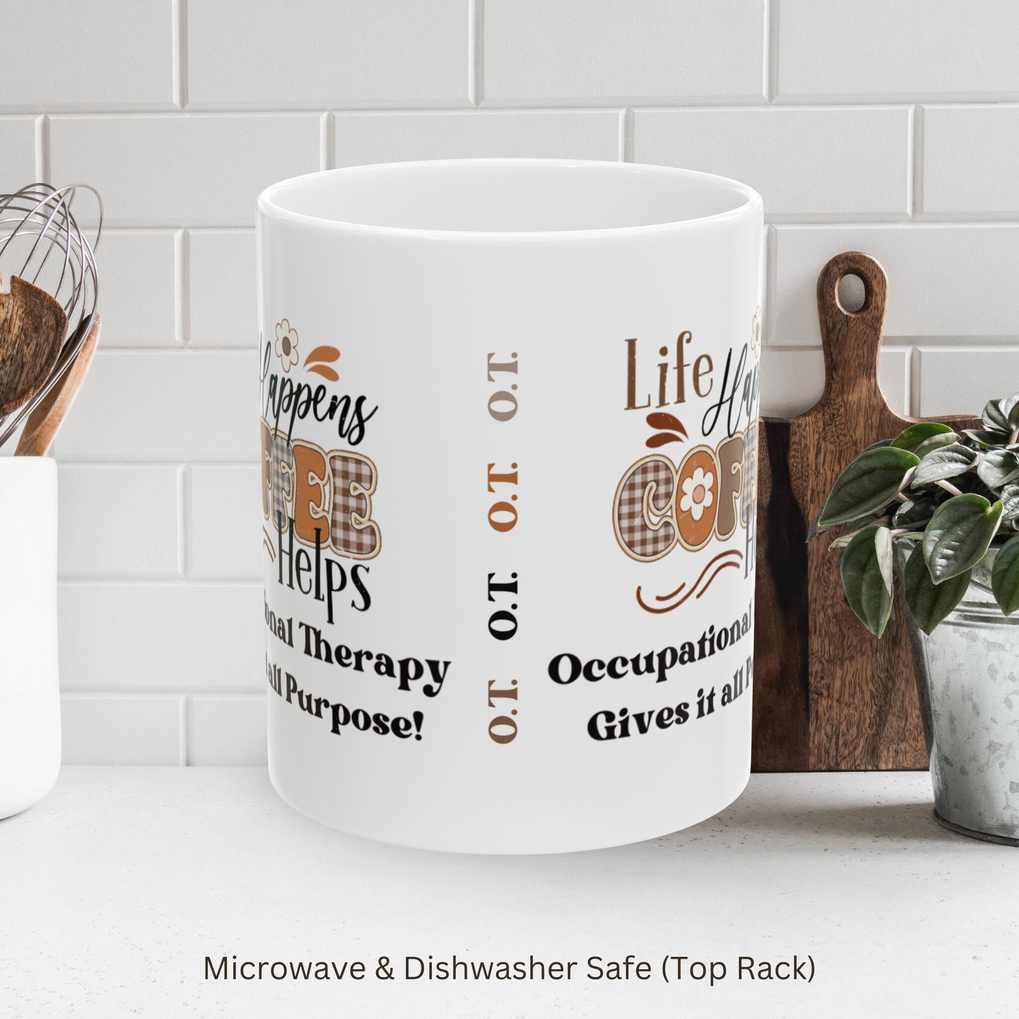 Coffee & Occupational Therapy, Ceramic Coffee Mug, Gifts for ...