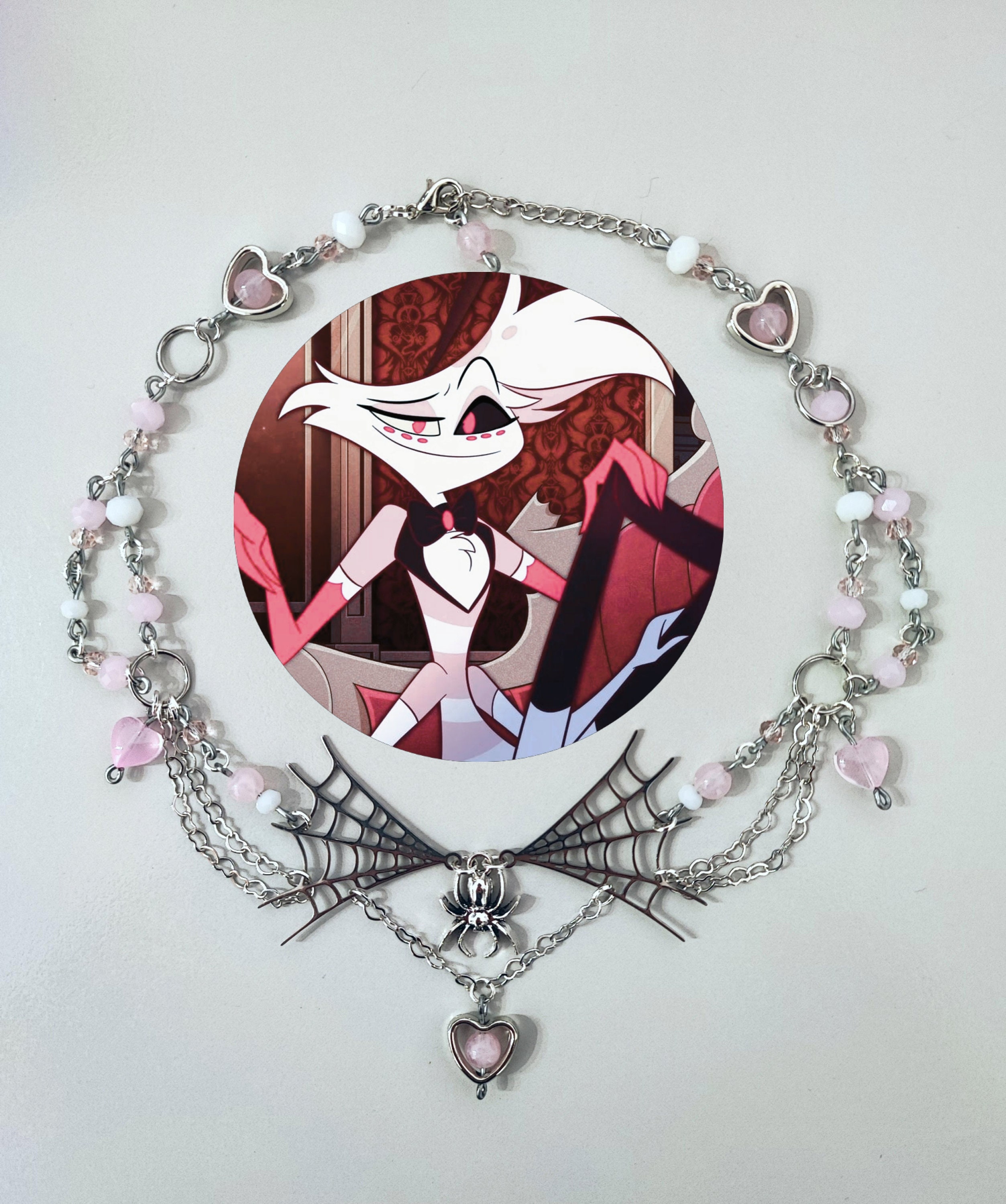 Angel Dust Hazbin Hotel Layered Necklace - Etsy