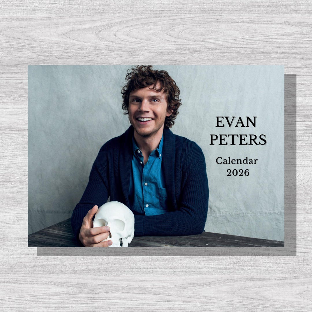 Evan Peters 2026 Calendar - Etsy