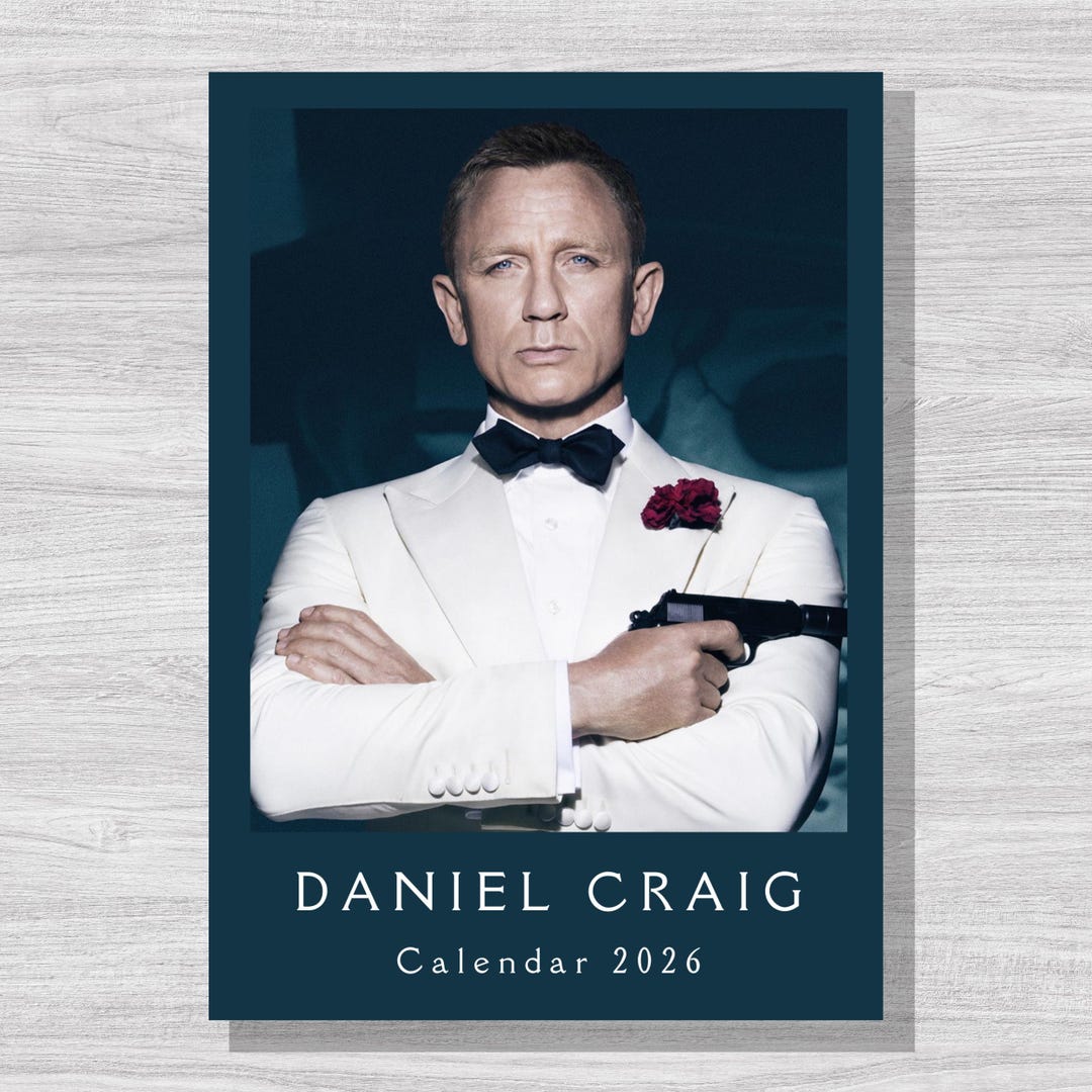 Daniel Craig 2026 Calendar - Etsy