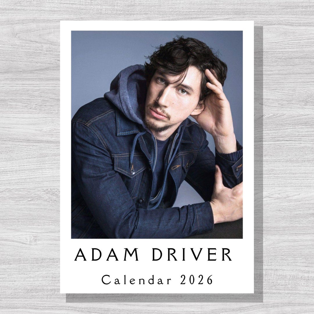 Adam Driver 2026 Calendar - Etsy