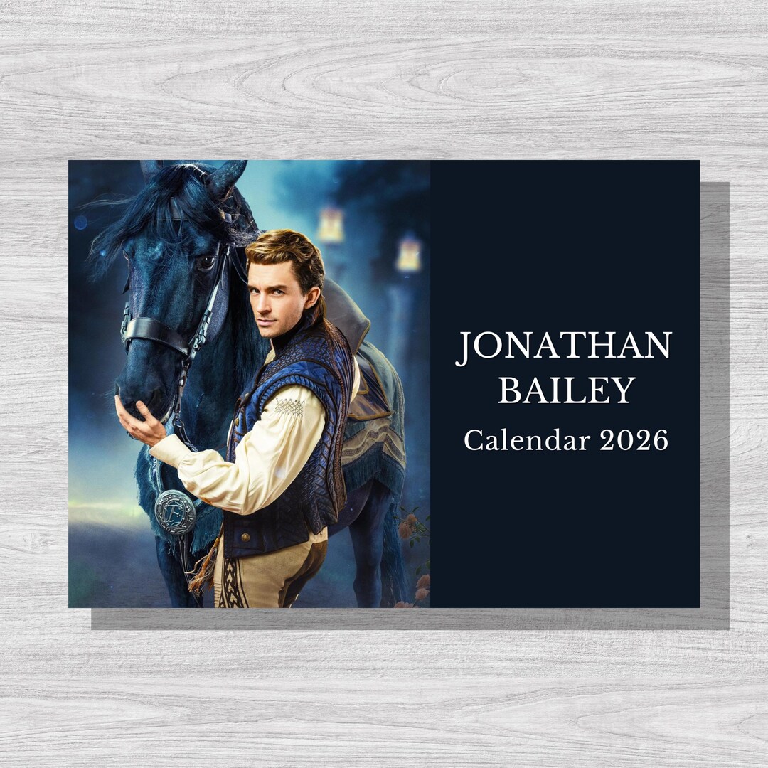 Jonathan Bailey 2026 Calendar - Etsy