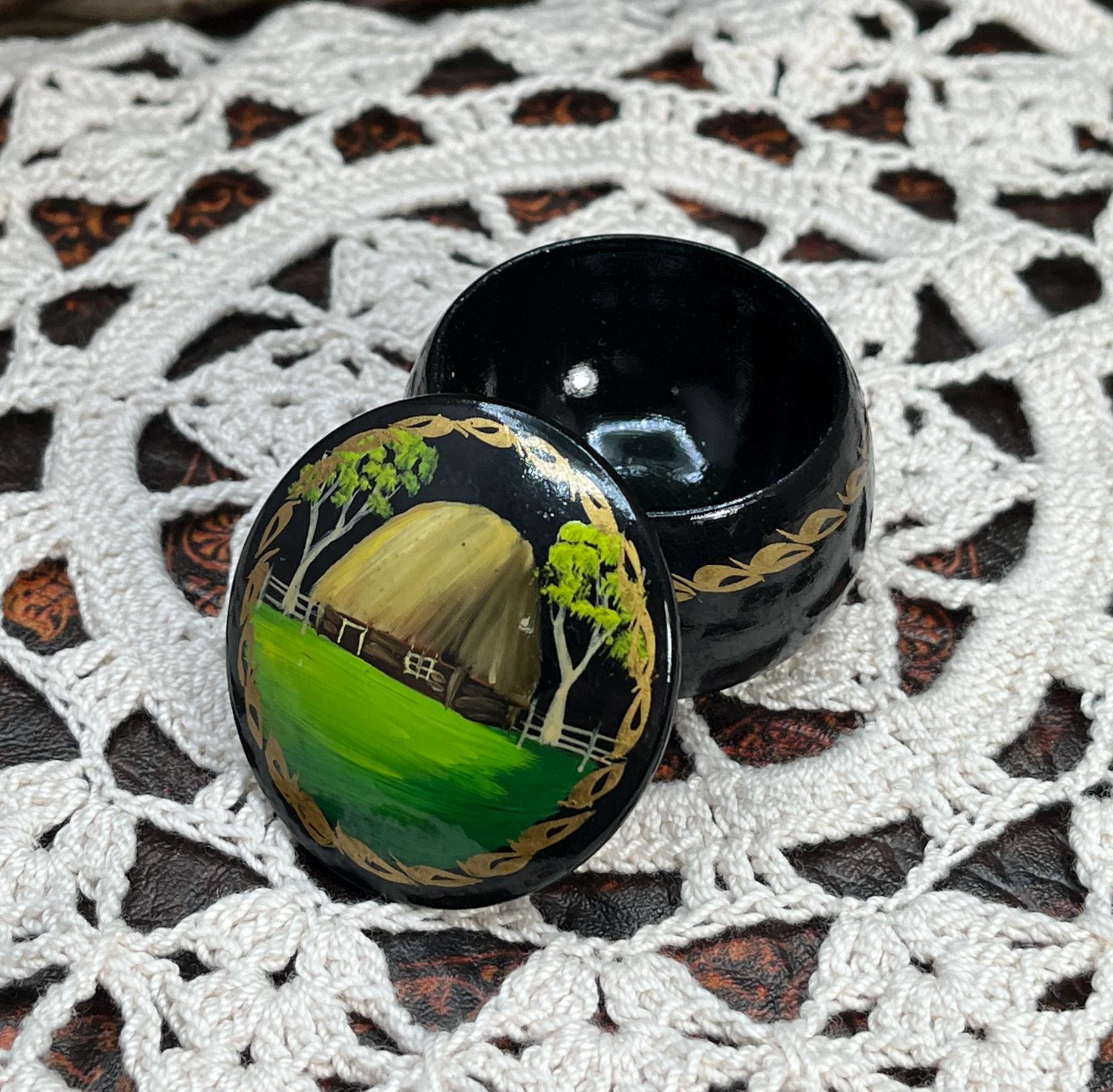 Vintage Russian Hand Painted Signed Trinket Box -lacquered Box ...