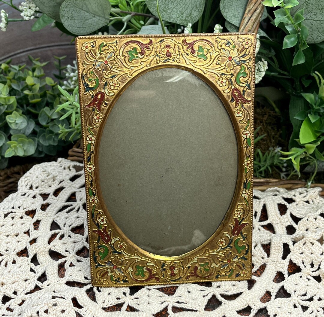 Antique 1897 24k Gold Plated Picture Frame - Gold Plated Antique ...