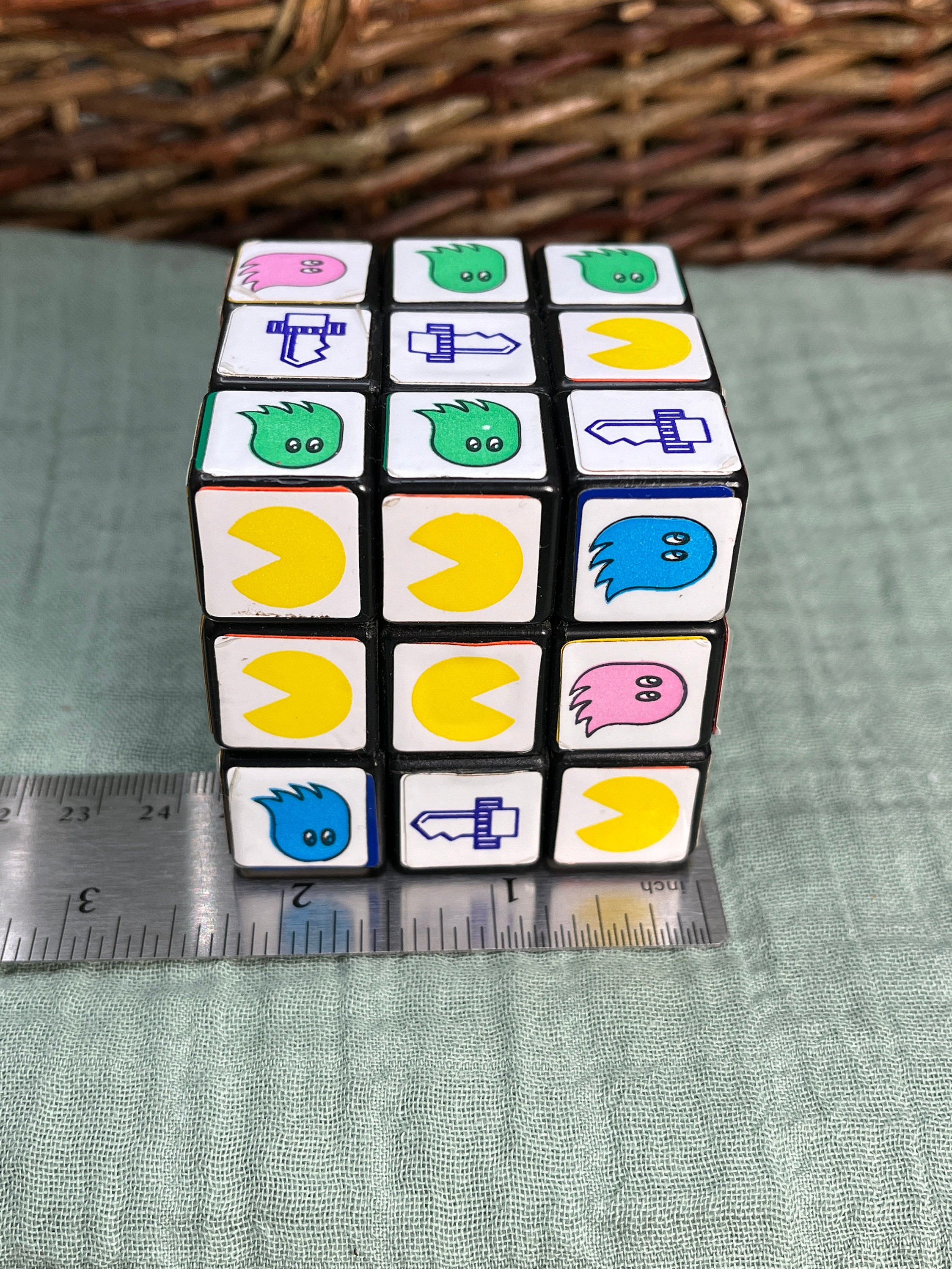 Vintage Pac-man Rubik's Cube 1980's Vintage Rubik's Cube Pack Man Rare ...