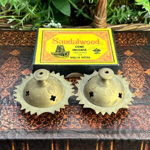 Vintage Solid Brass Incense Burner Set - Solid Brass Incense Gift Set ...
