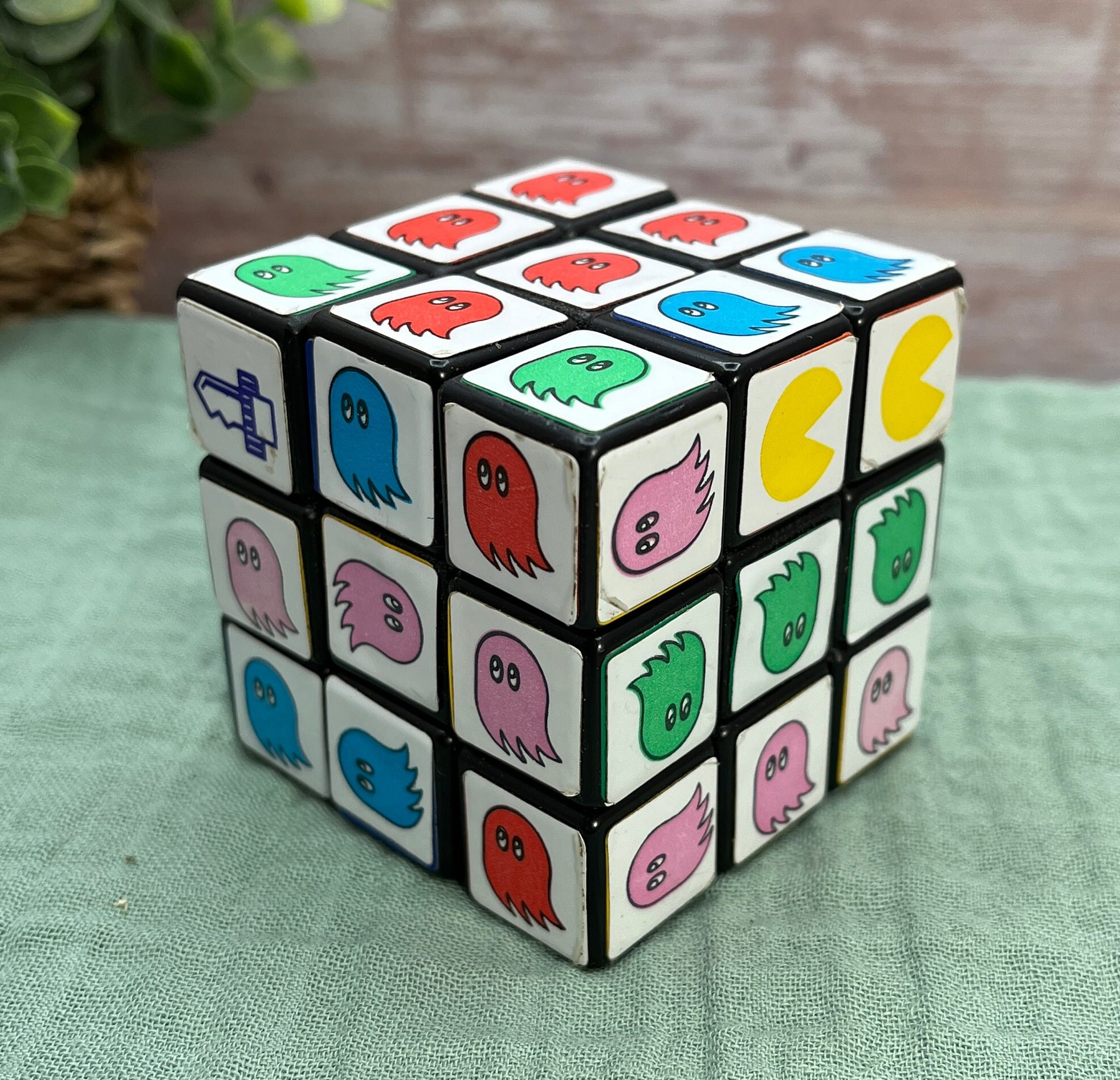 Vintage Pac-man Rubik's Cube 1980's Vintage Rubik's Cube Pack Man Rare ...