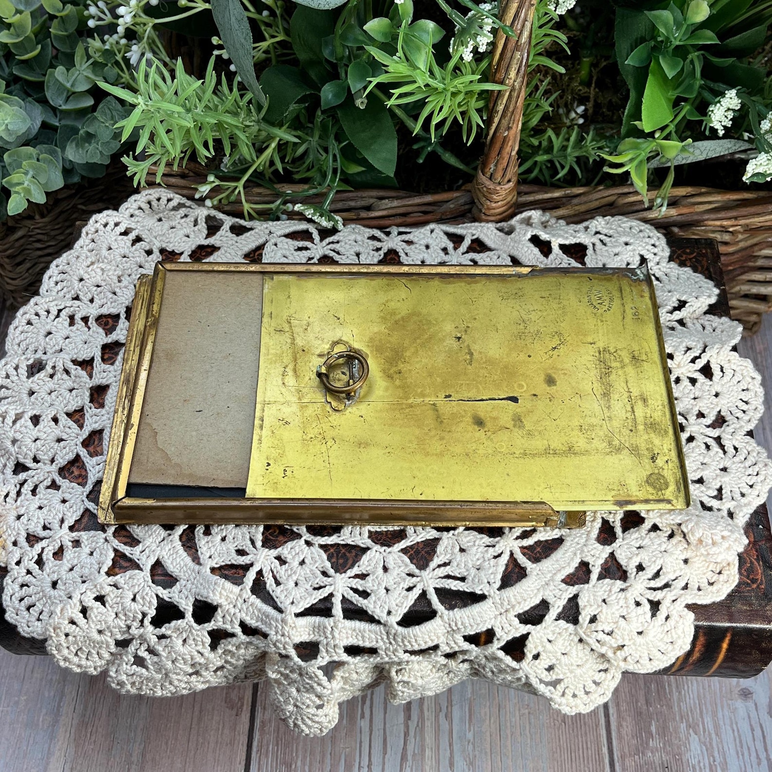 Antique 1897 24k Gold Plated Picture Frame - Gold Plated Antique ...