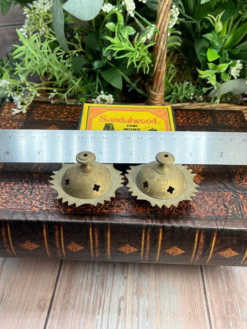 Vintage Solid Brass Incense Burner Set - Solid Brass Incense Gift Set ...
