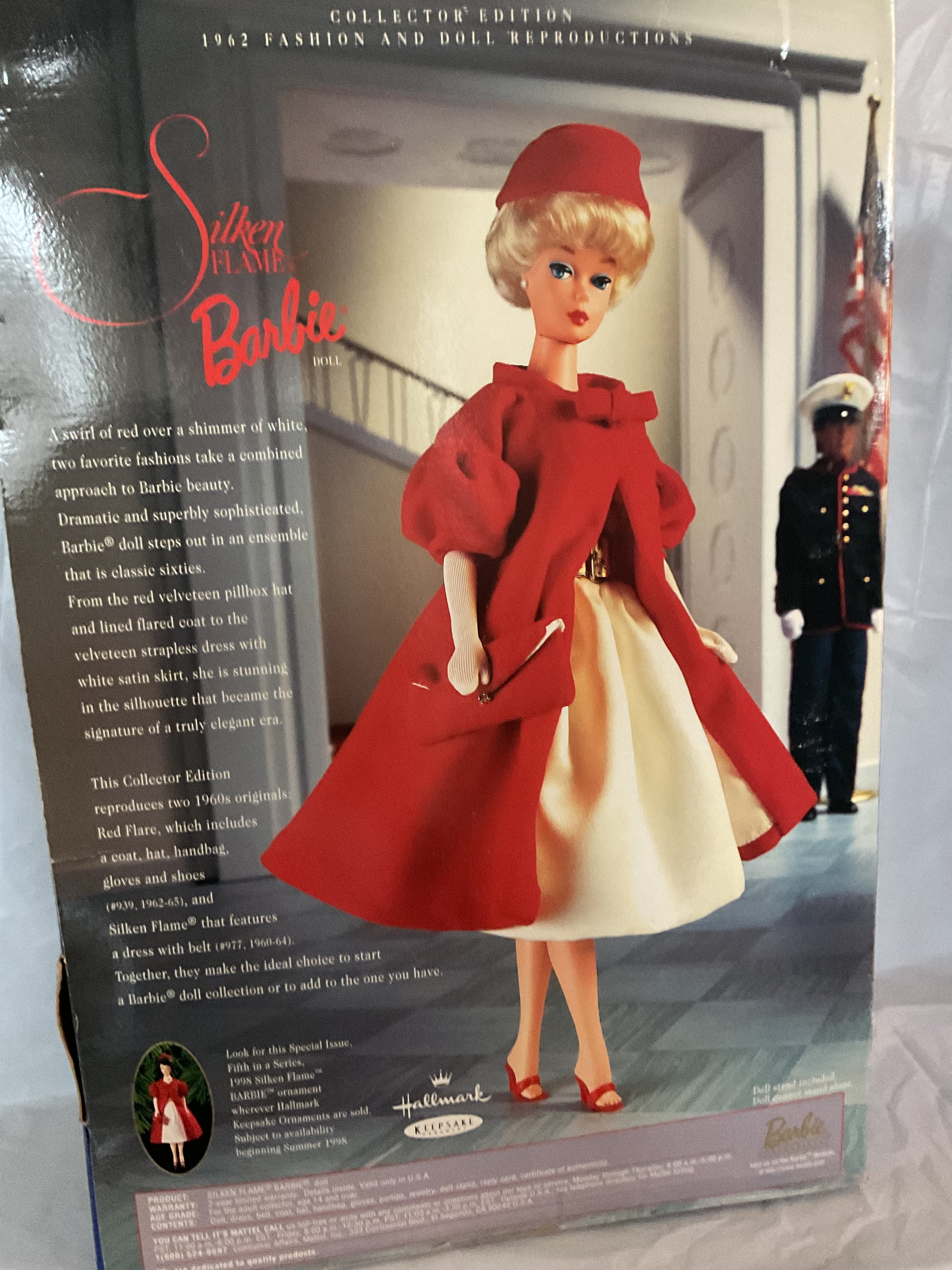 BARBIE silken Flame 1962 Fashion and Doll Reproduction 1997 Barbie ...